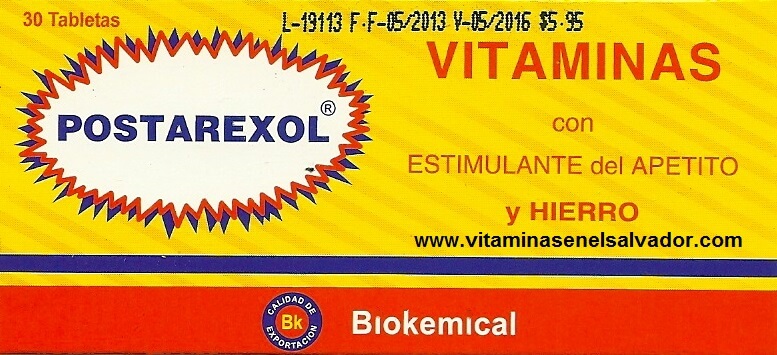 POSTAREXOL 30 Tabletas 4 PACK - Solo Vitaminas