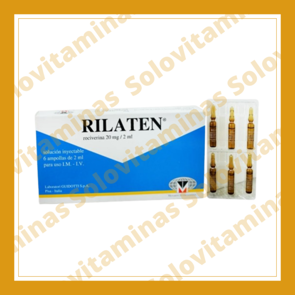 RILATEN - 20mg Inyectable I.M. I.V. 6 Ampollas 2ml - Solo Vitaminas