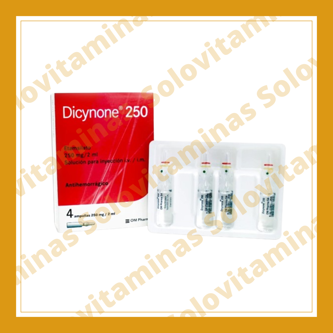 DICYNONE 250MG Inyectable 4 Ampollas 2ml - Solo Vitaminas