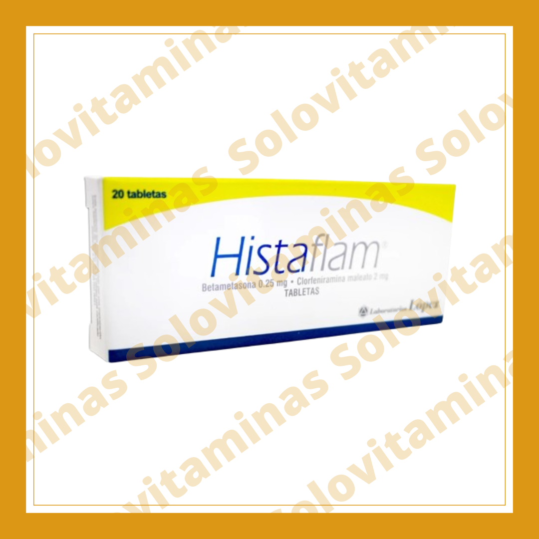 HISTAFLAM 20 Tabletas - Solo Vitaminas
